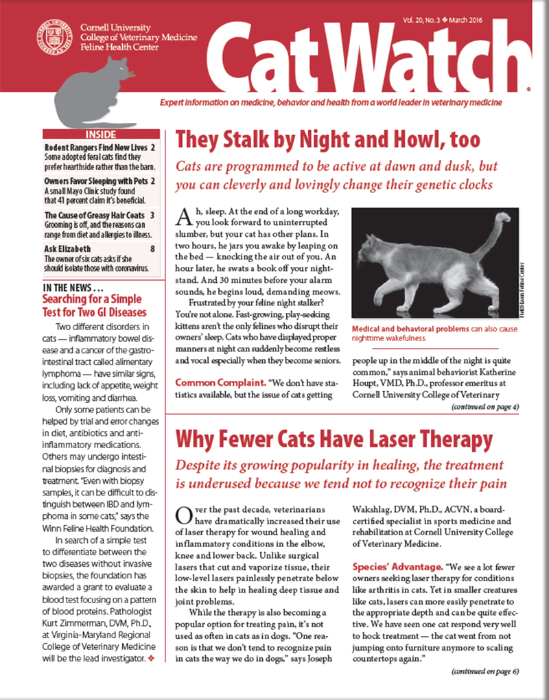 Download the Full March 2016 Issue PDF - Catwatch Newsletter