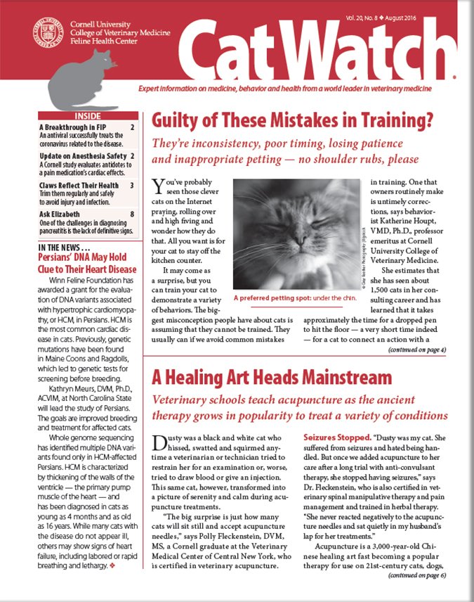 Download the Full August 2016 Issue PDF - Catwatch Newsletter