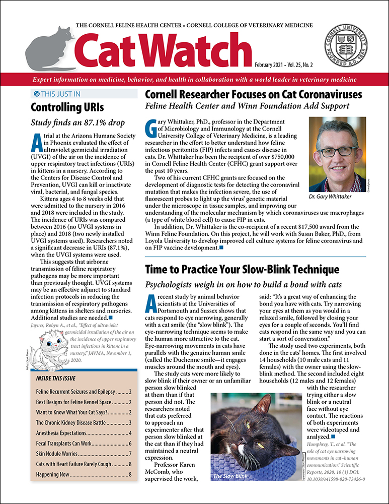 Download the Full February 2021 Issue PDF - Catwatch Newsletter
